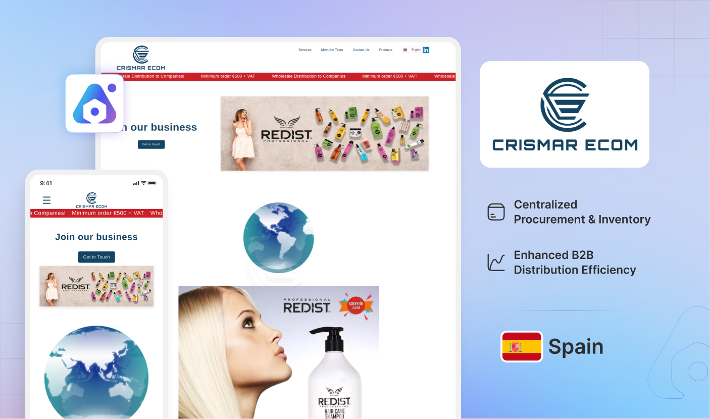 Crismar Ecom Case Study: Spanish B2B Distributor Aureus ERP